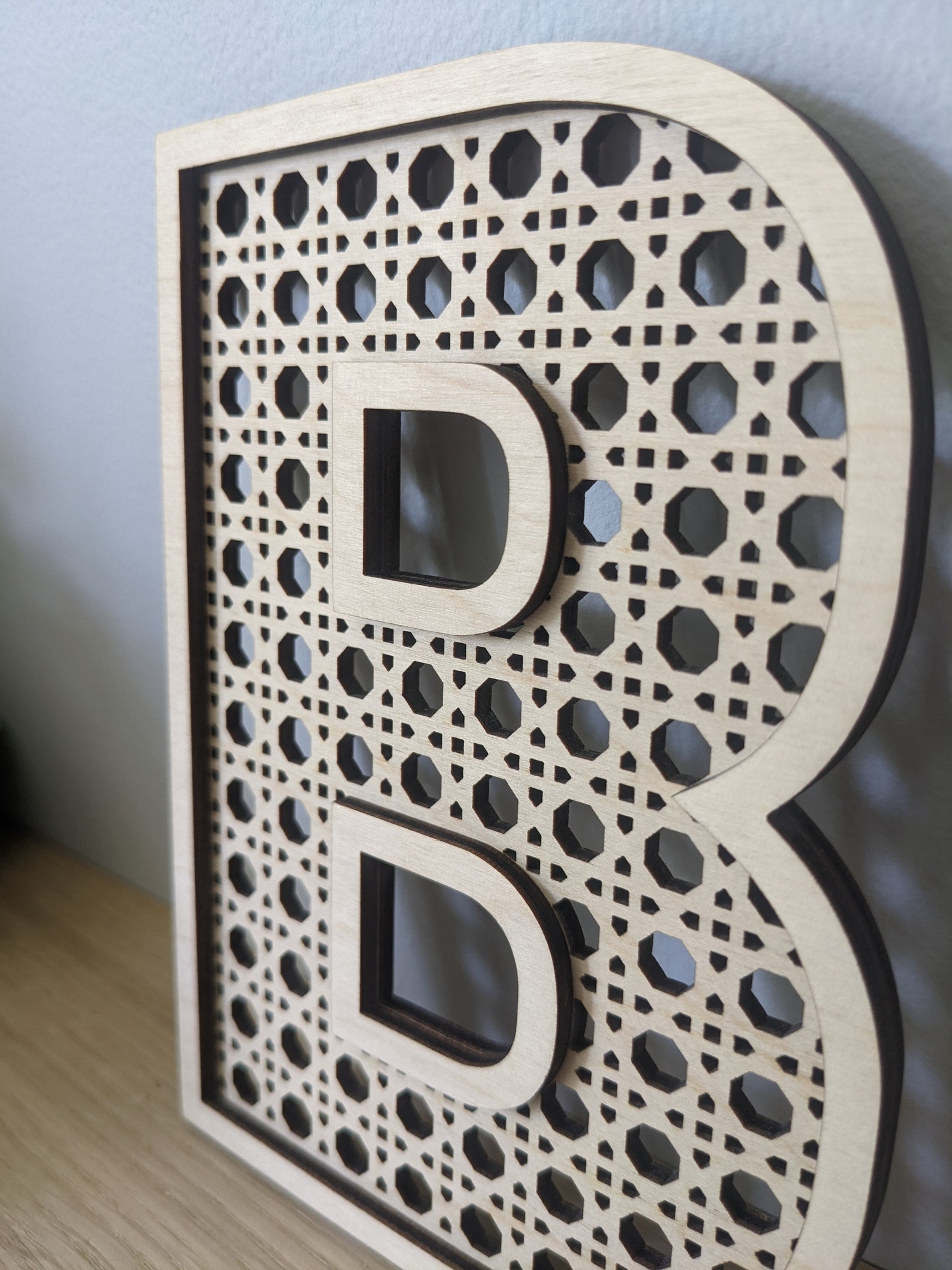 Rattan Inspired Letter | Rattan Initial | Rattan Letters | Rattan ...