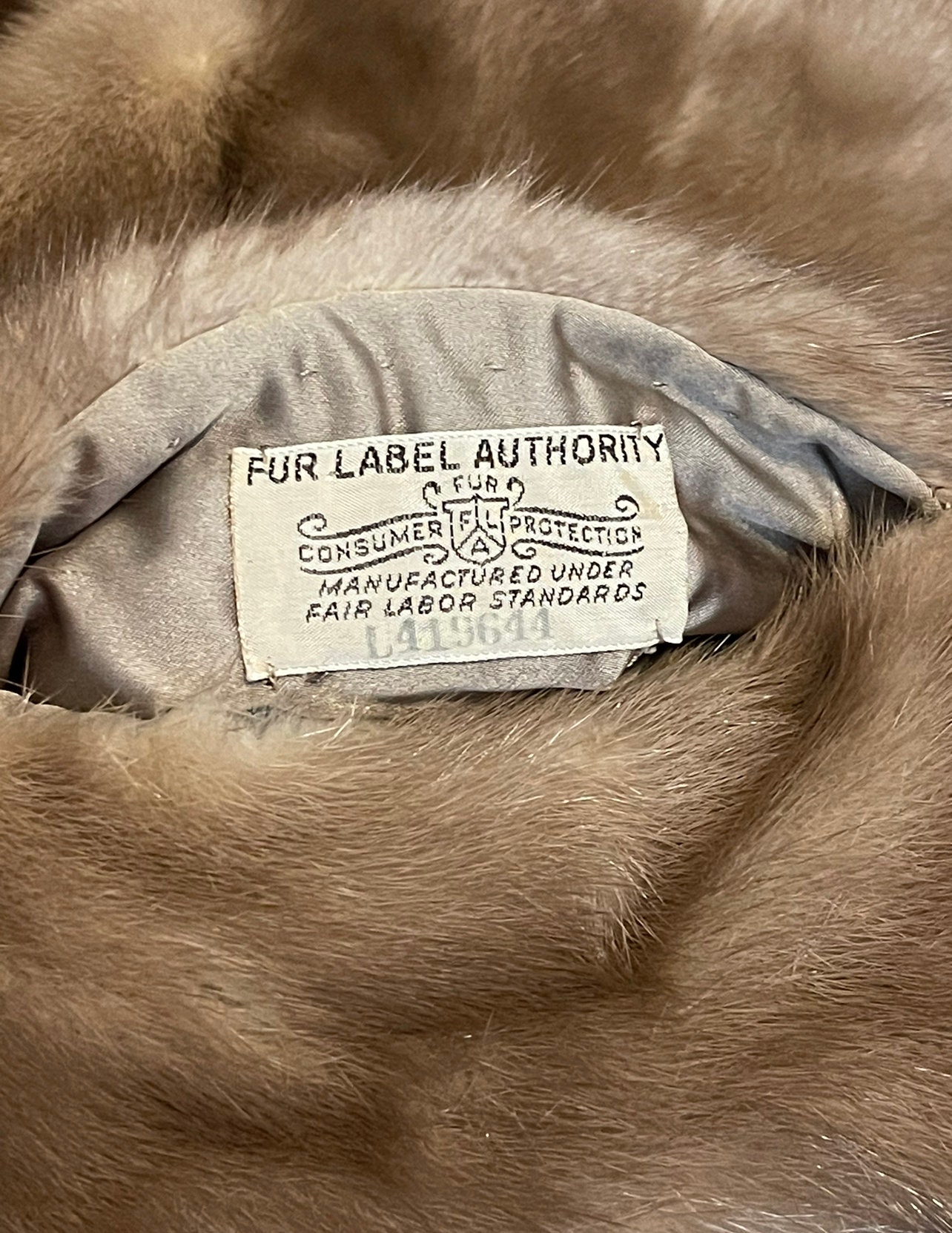 Vintage Mink J L Hudson Co. Detroit Fur Stole Town and Travel an Addie ...