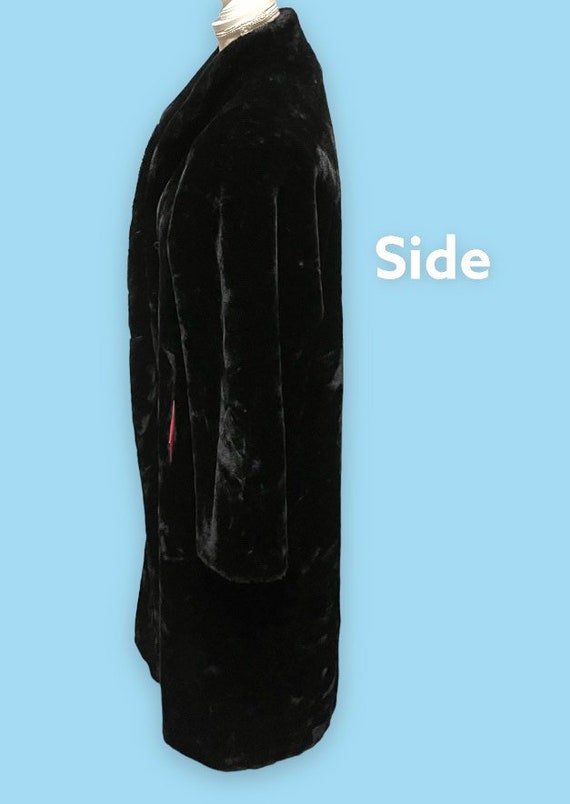 Vintage Velvet Blend Coat Jacket by Sportown USA Sz L… - Gem