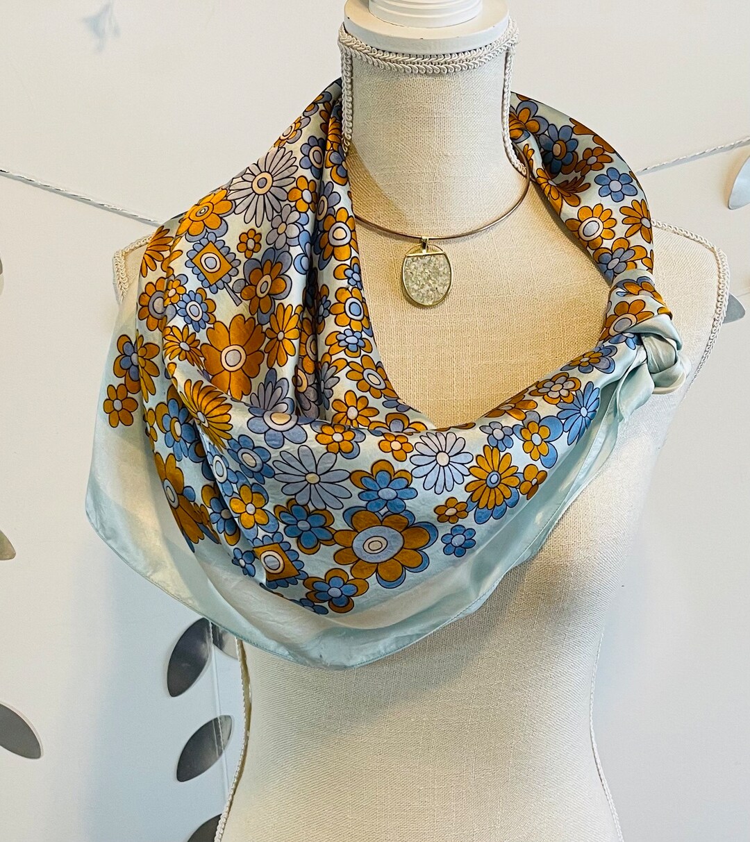 Vintage 1970s Retro Fashion Scarf Made in Italy - Etsy