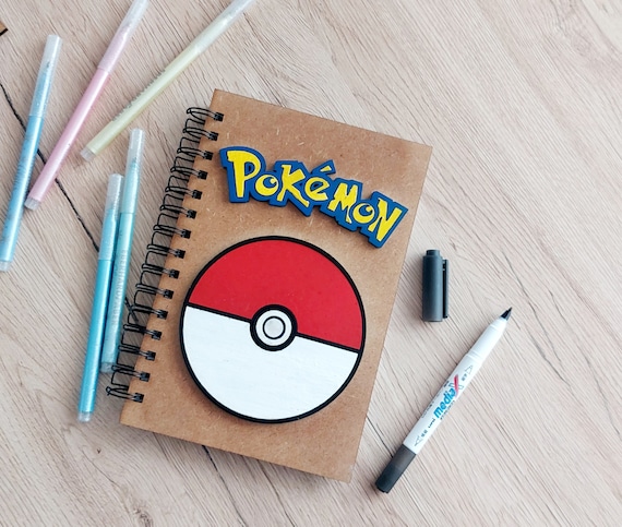 Pokemon 3D Wood Notebook - Etsy