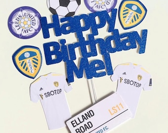 Leeds United Cake Topper - Etsy UK