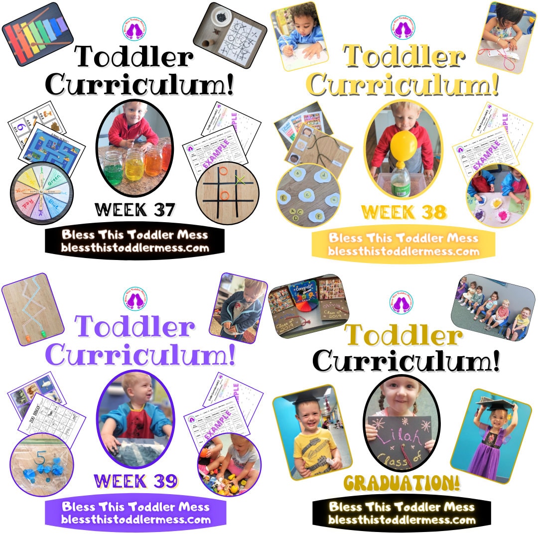 Toddler Curriculum Discounted Bundle Weeks 37-40 Including Graduation ...