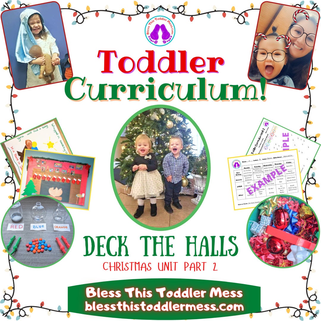 Deck the Halls! Toddler Curriculum Christmas Unit Part 2 - Deck the ...