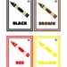 Colored Crayon Flashcards for Color Learning - Etsy