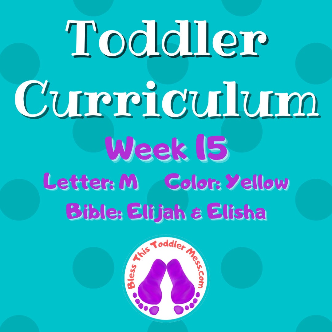 Toddler Curriculum Week 15! - Letter M, Color Yellow, Bible Story ...