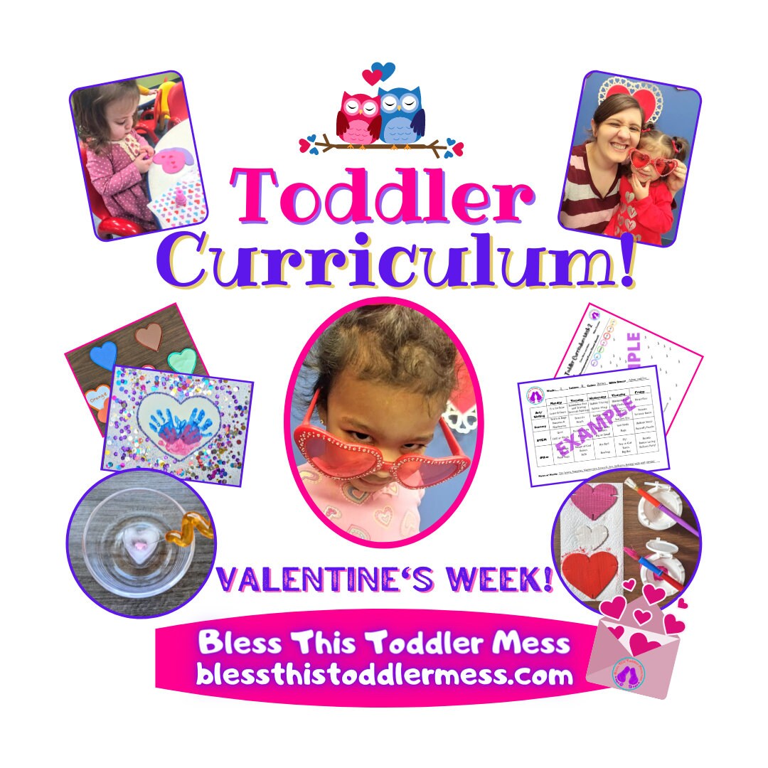 Toddler Curriculum Valentine's Day Week! (week 28) Hearts, Color Pink ...