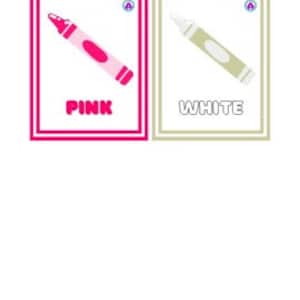 Colored Crayon Flashcards for Color Learning - Etsy