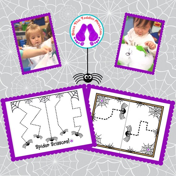 Spider Scissors Beginning Scissor Skills Activity - Etsy Australia