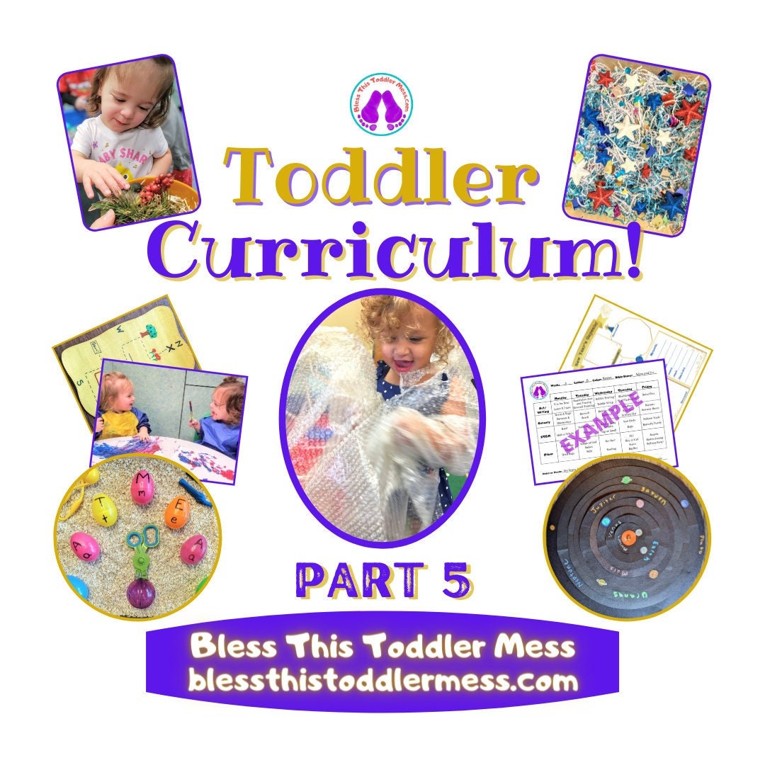 Toddler Curriculum Weeks 21-24 Bundle! Includes New Years Week, Letters ...