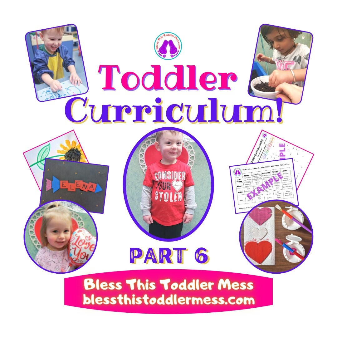 Toddler Curriculum Bundle Weeks 25-28! Includes Valentine's Day Week ...