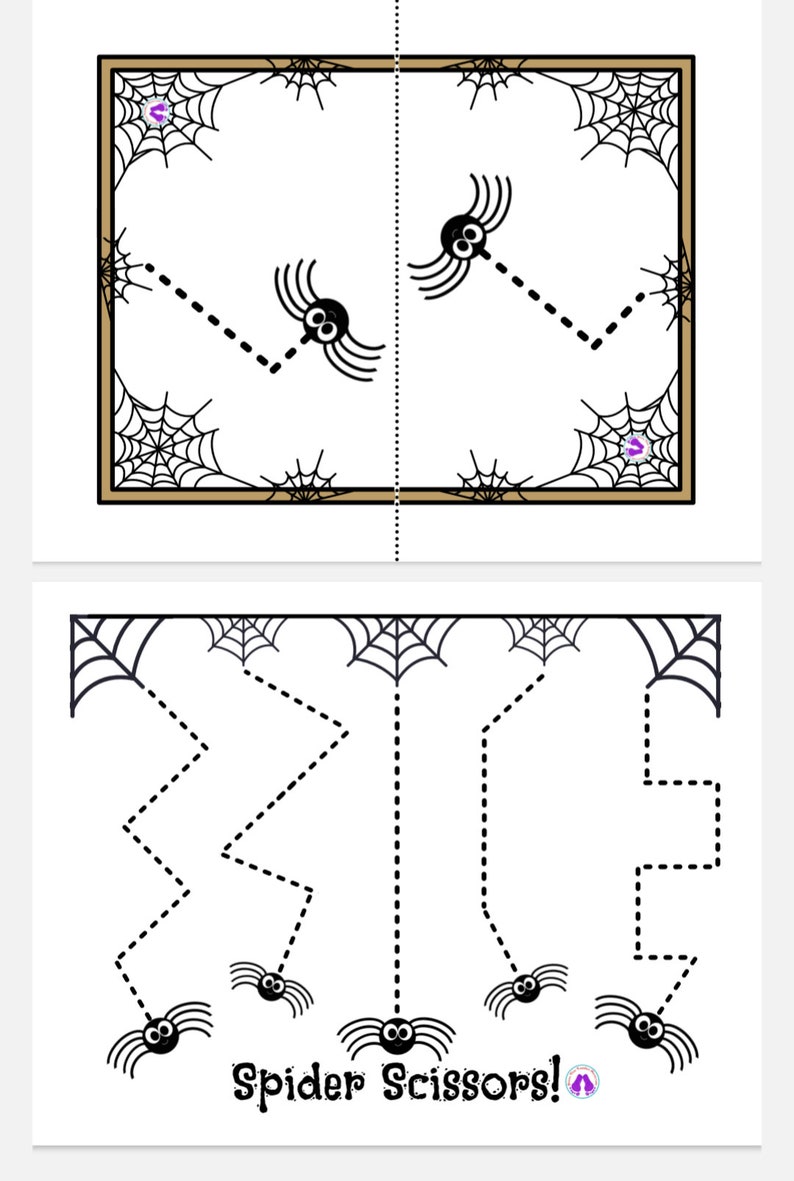 Spider Scissors Beginning Scissor Skills Activity - Etsy Australia