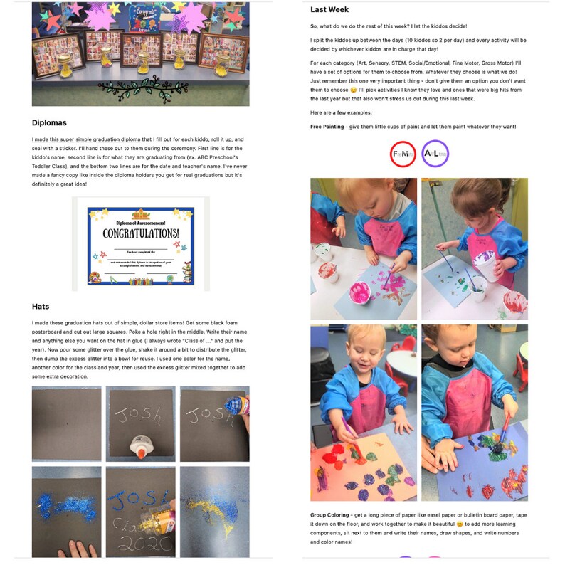 Toddler Curriculum Discounted Bundle Weeks 37-40 Including Graduation ...