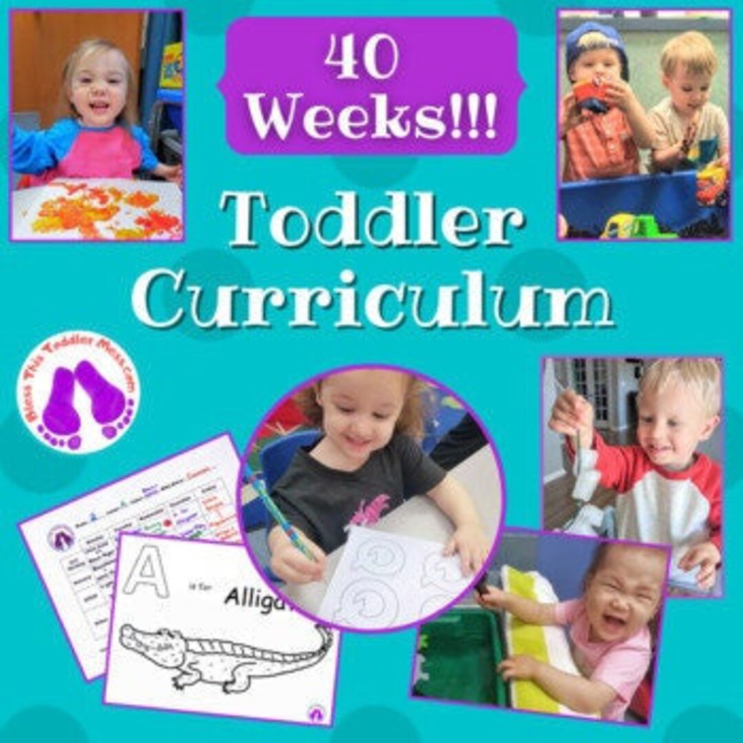 Toddler Curriculum Bundle! 40 Full Weeks of Toddler Fun and Learning ...