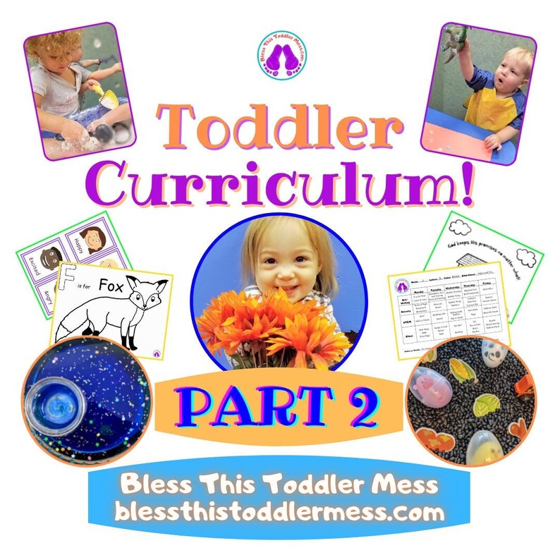 Toddler Curriculum Weeks 5-8 Bundle - Etsy