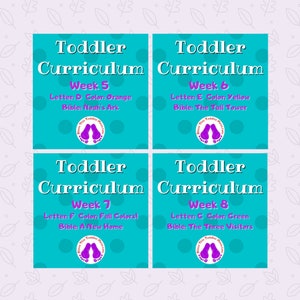 Toddler Curriculum Weeks 5-8 Bundle! - Etsy