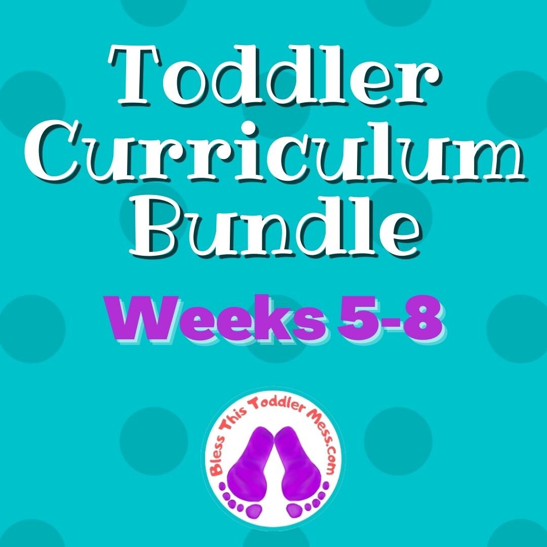 Toddler Curriculum Weeks 5-8 Bundle - Etsy