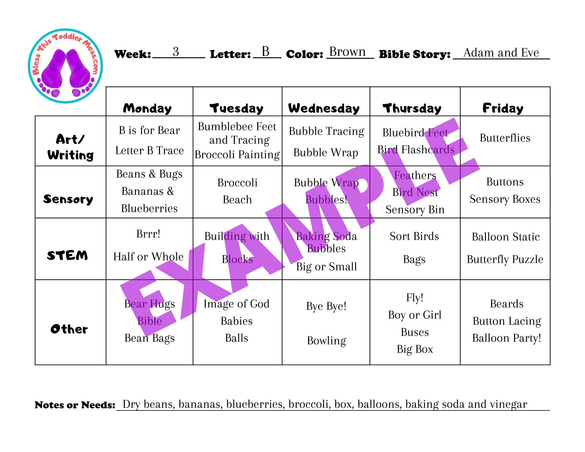 Toddler Curriculum Discounted Bundle Weeks 37-40 Including Graduation ...