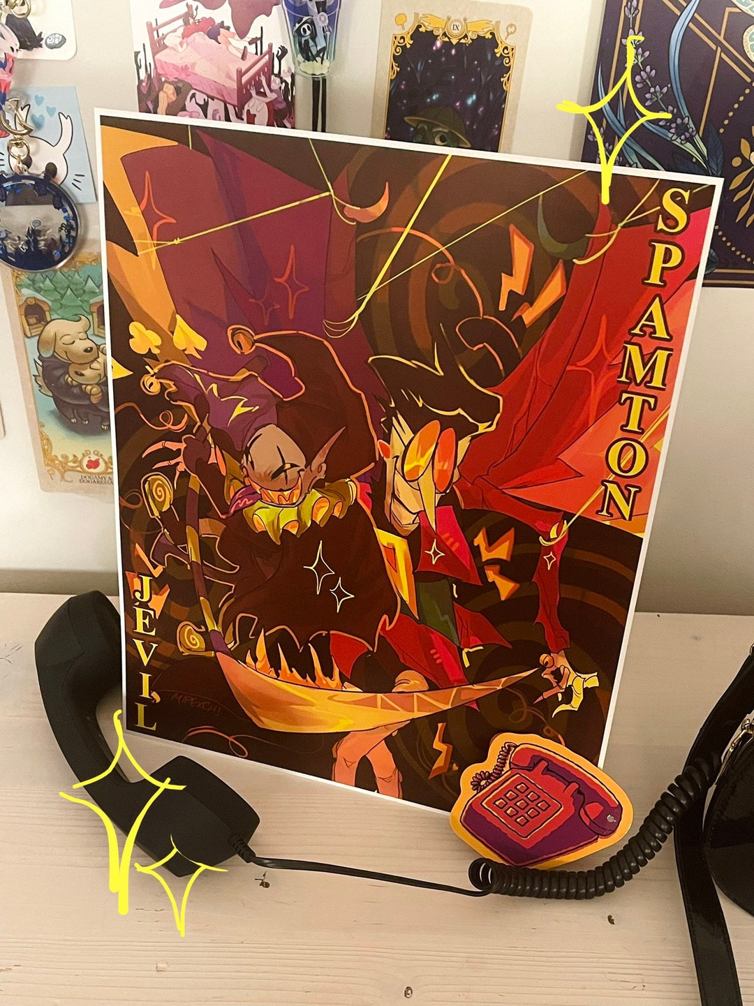 SPAMTON & JEVIL Art Print - Etsy