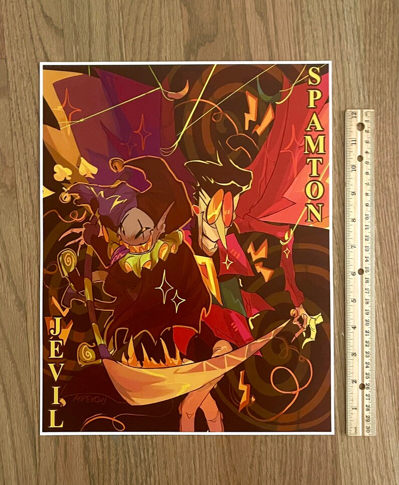 SPAMTON & JEVIL Art Print - Etsy