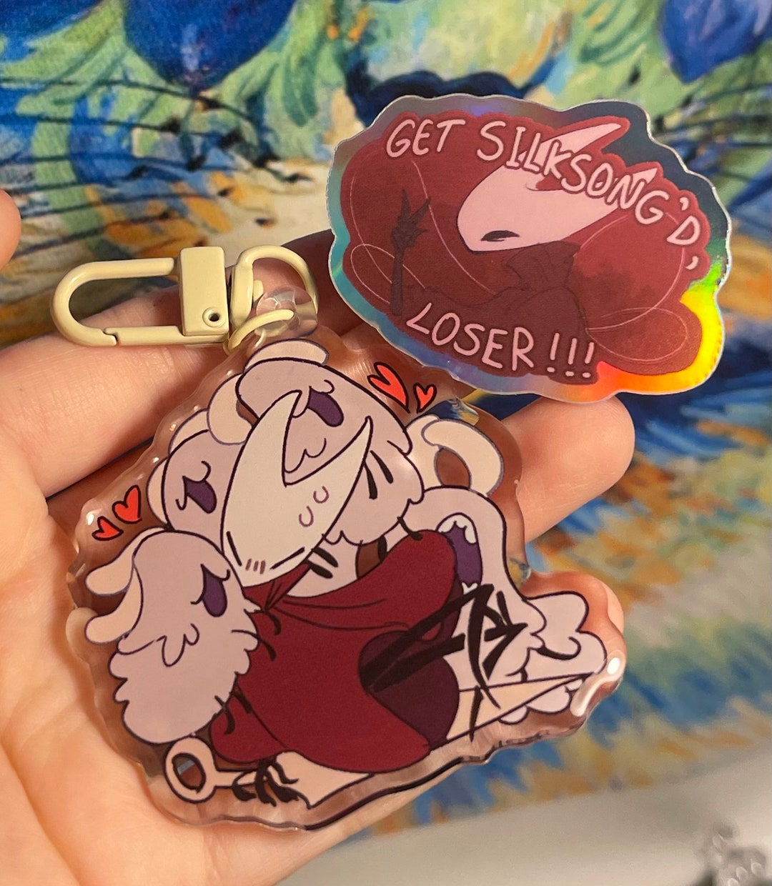 Hornet & Fleas Silksong Epoxy Charm - Etsy