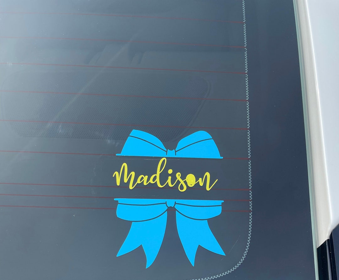 Cheer Bow Decal Car Decal Boat Decal Laptop Decal Sticker Cooler Decal ...