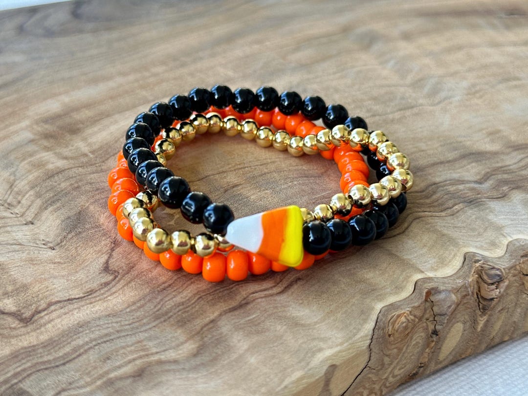 Candy Corn Stack Bracelet - Etsy