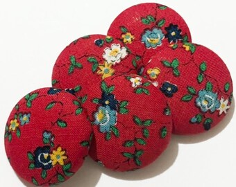 1- Set of 5 Fourth of July Firework 1 1/8” Fabric Buttons - Etsy