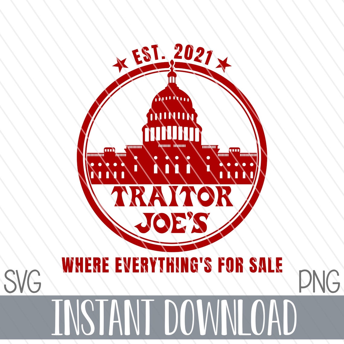Traitor Joe's SVG PNG Digital Cut File for Cricut or | Etsy
