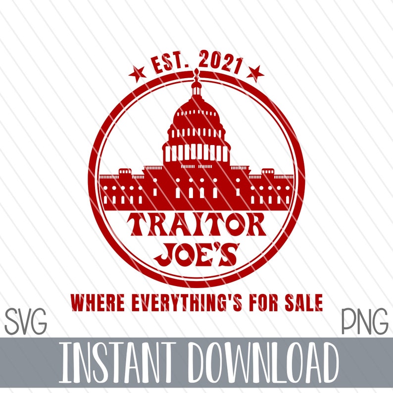 Traitor Joe's SVG PNG Digital Cut File for Cricut or | Etsy