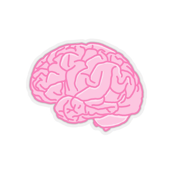 Pink Cartoon Brain