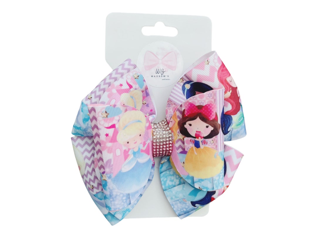 Ribbons Hair Bow, Princess Hair Bow. Hair Bow Accessories, Girl Hair ...