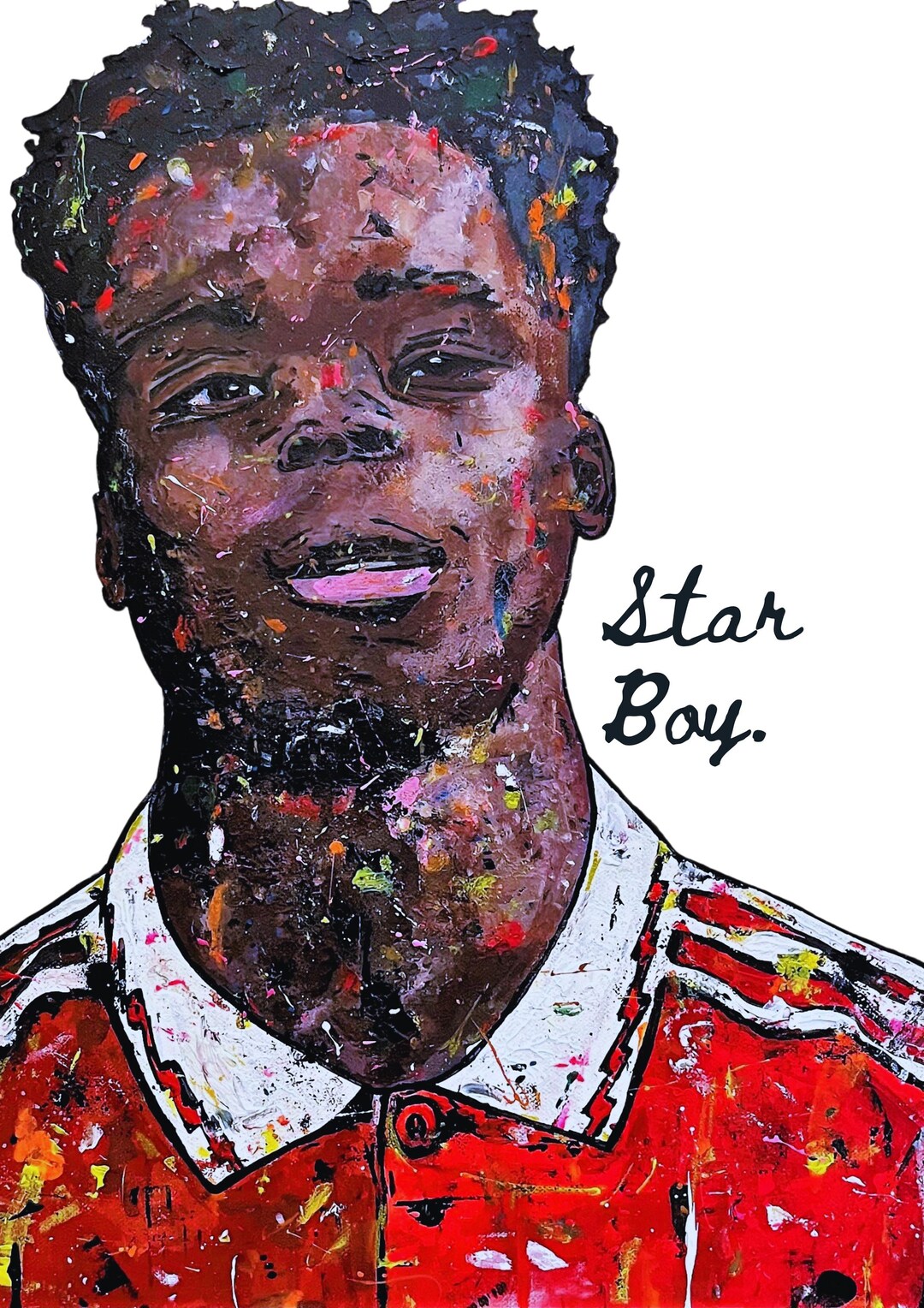 Saka Star Boy Poster - Digital Download 5 Files - Etsy
