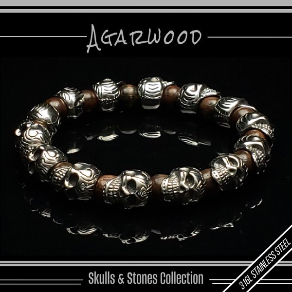 Mens Skull Bracelet - Etsy