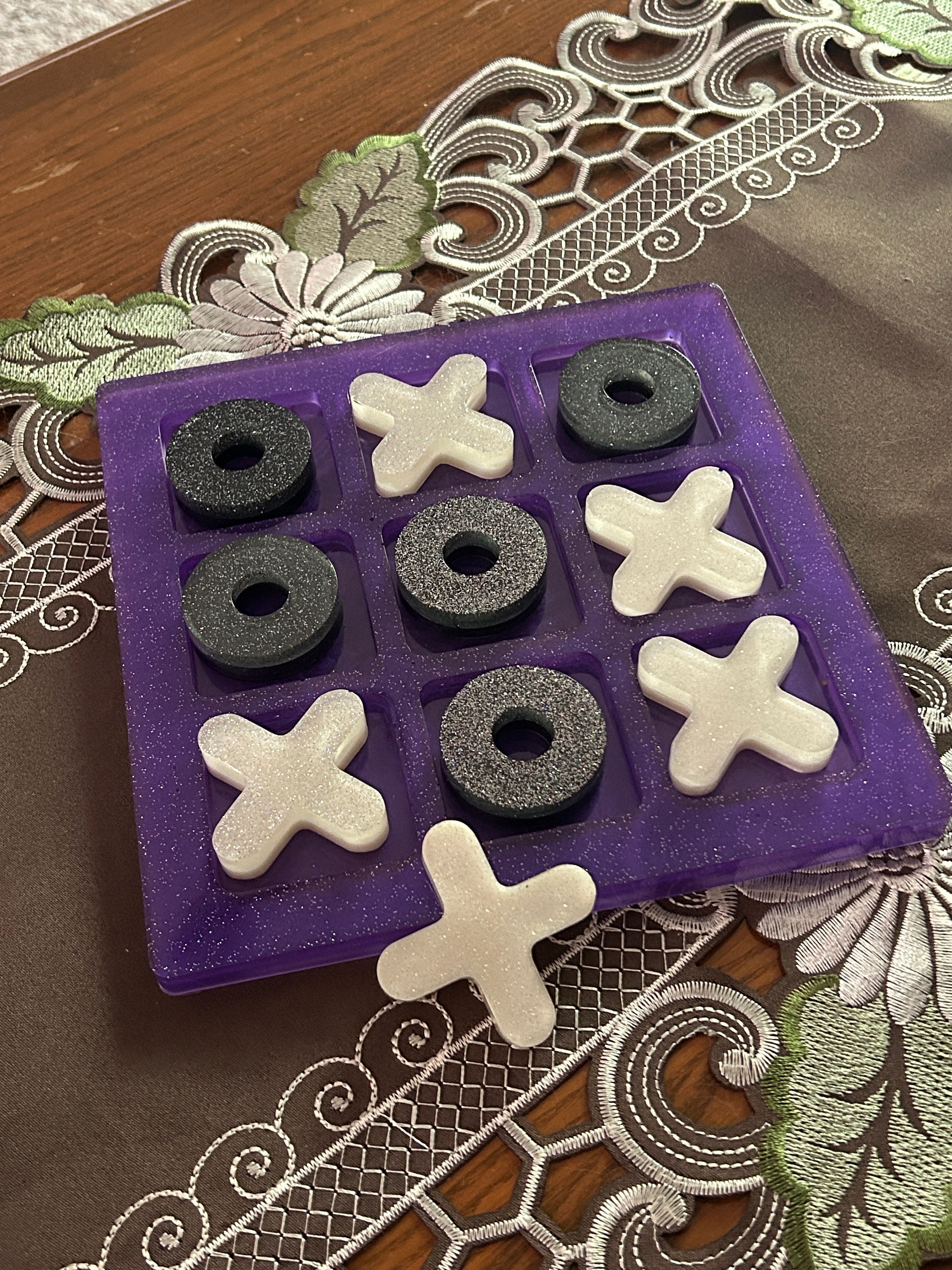 Coffee Table Tic Tac Toe Board Game - Etsy