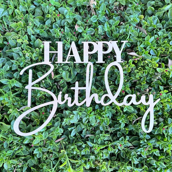 Happy Birthday Sign - Etsy
