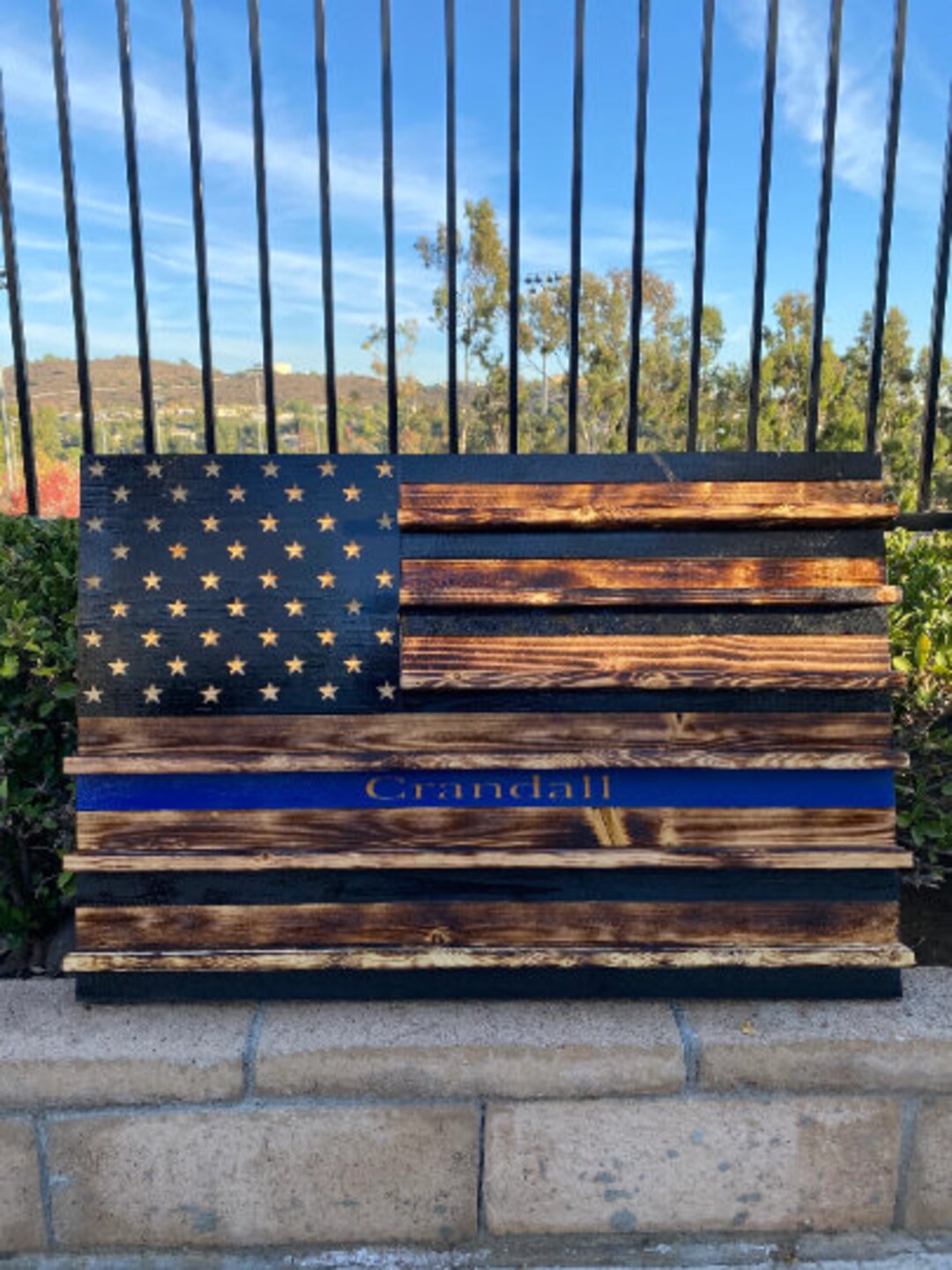 Thin Blue Line Challenge Coin Flag Police Challenge Coin - Etsy