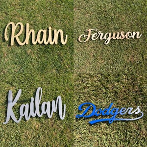 Custom Wooden Name Sign – Birch Plywood Nursery Decor - Etsy