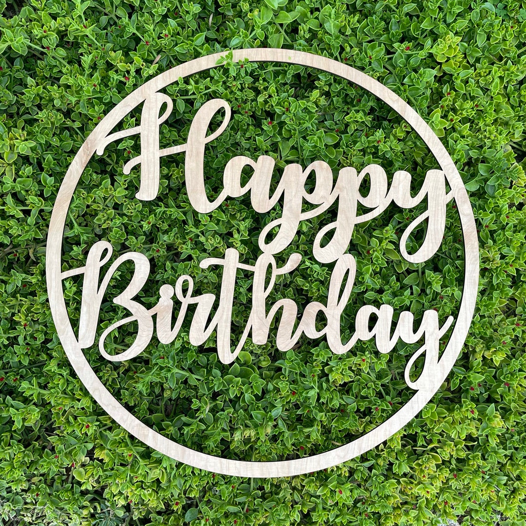 Personalized Circle Name Sign - Various Sizes, Wooden Name Sign, Custom ...