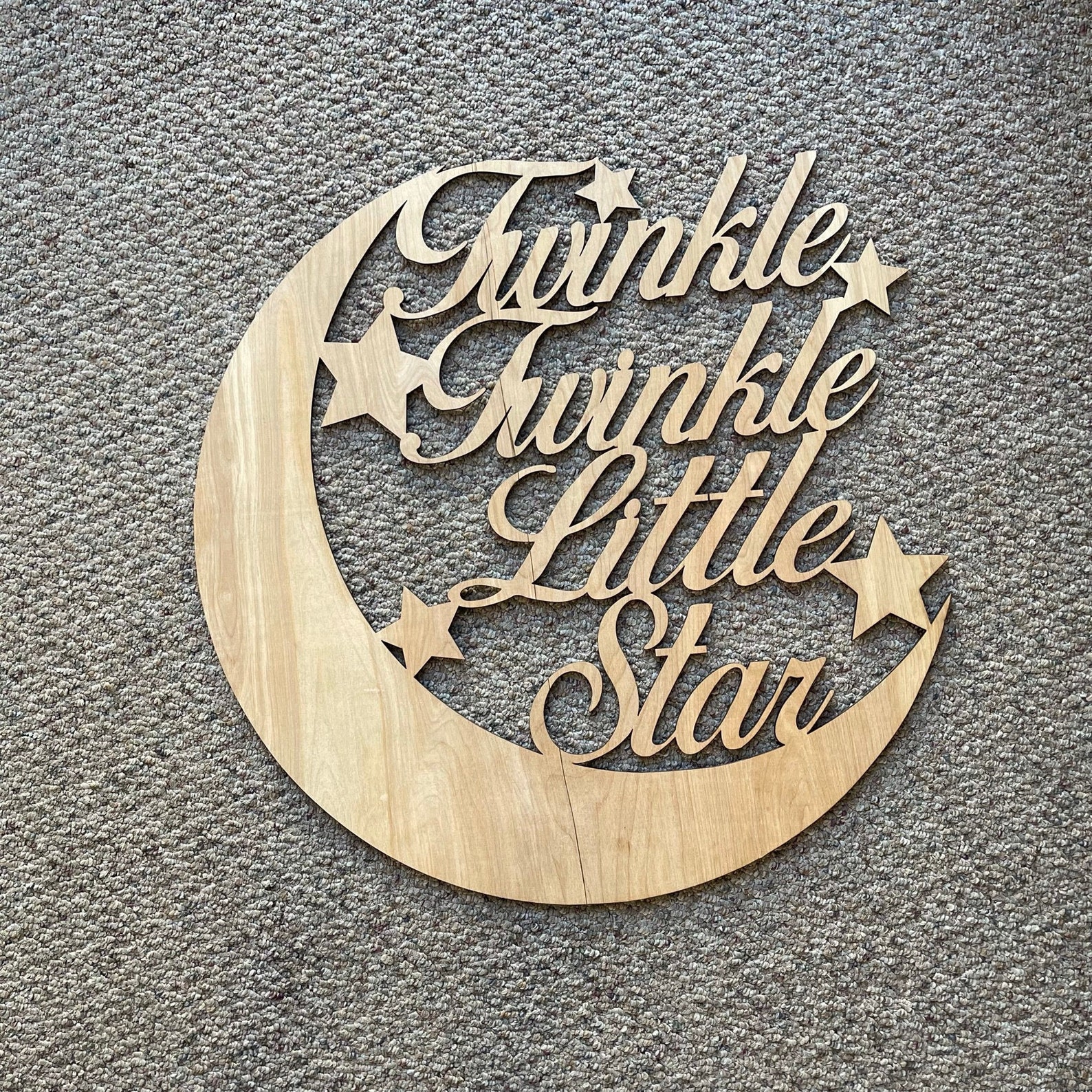 Twinkle Twinkle Little Star Wood Sign, Gender Reveal, Baby Shower ...