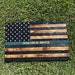 Thin Blue Line Challenge Coin Flag, Police Challenge Coin Charred ...