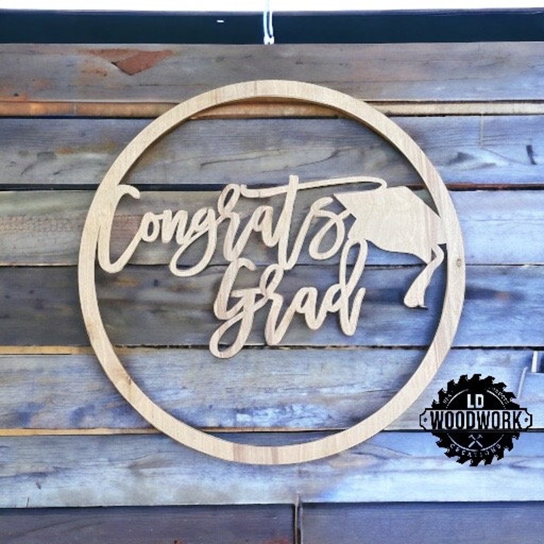 Congrats Class of 2024 Graduation Graduación Wood Signs Backdrop Signs ...