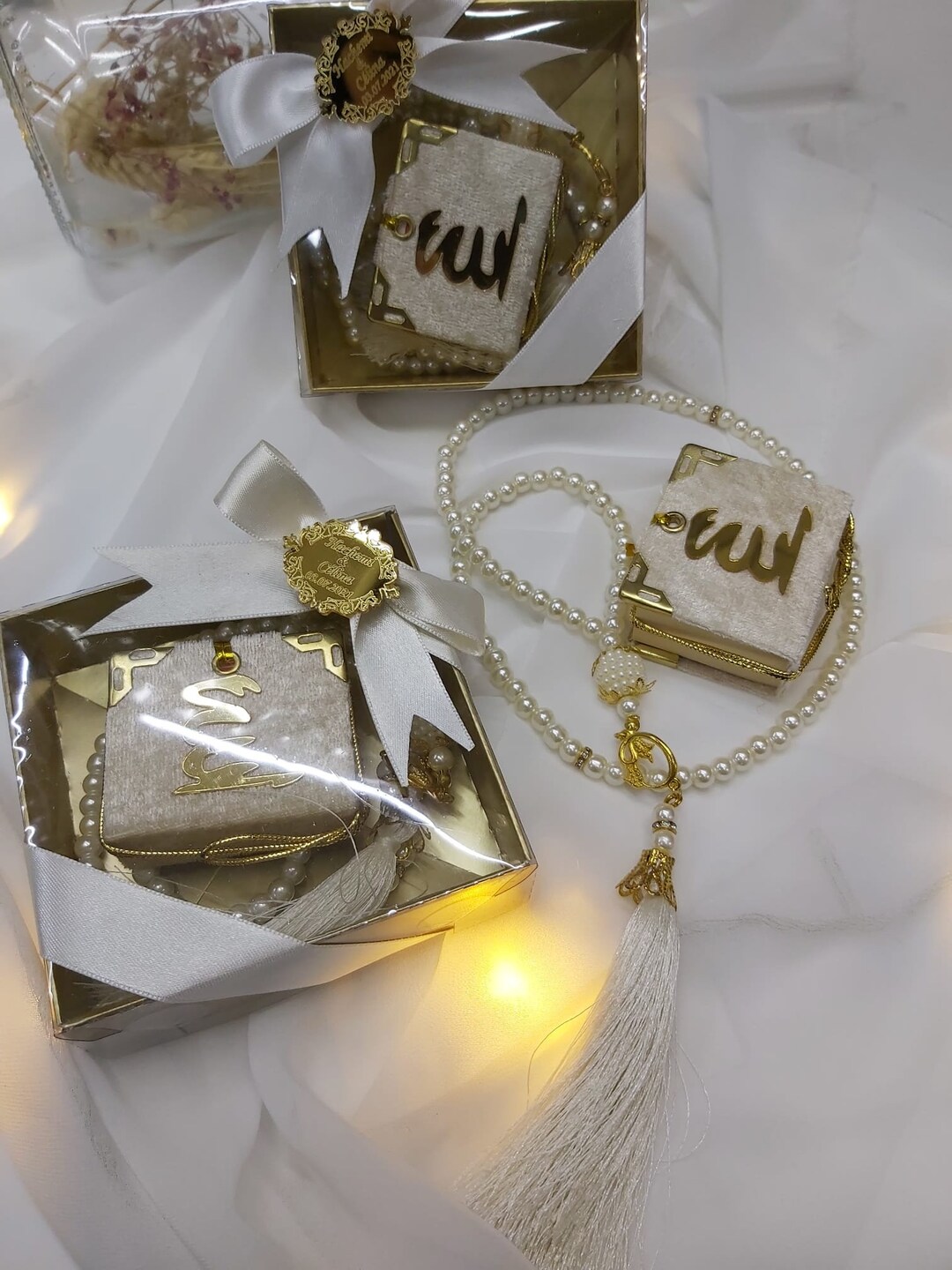 Welcoming Gift, Muslim Baby Shower, Custom Mini Quran Book Set ...