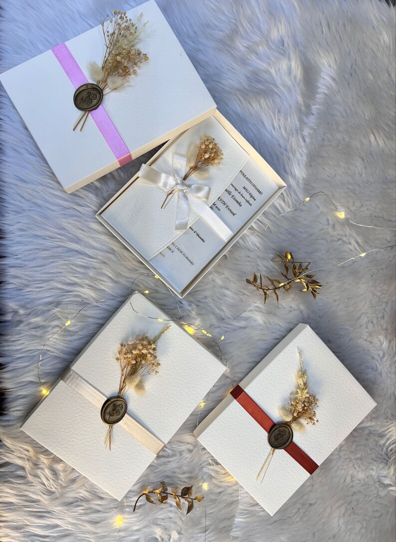 Special Design Boxed Invitation Luxury Invitationpremium - Etsy