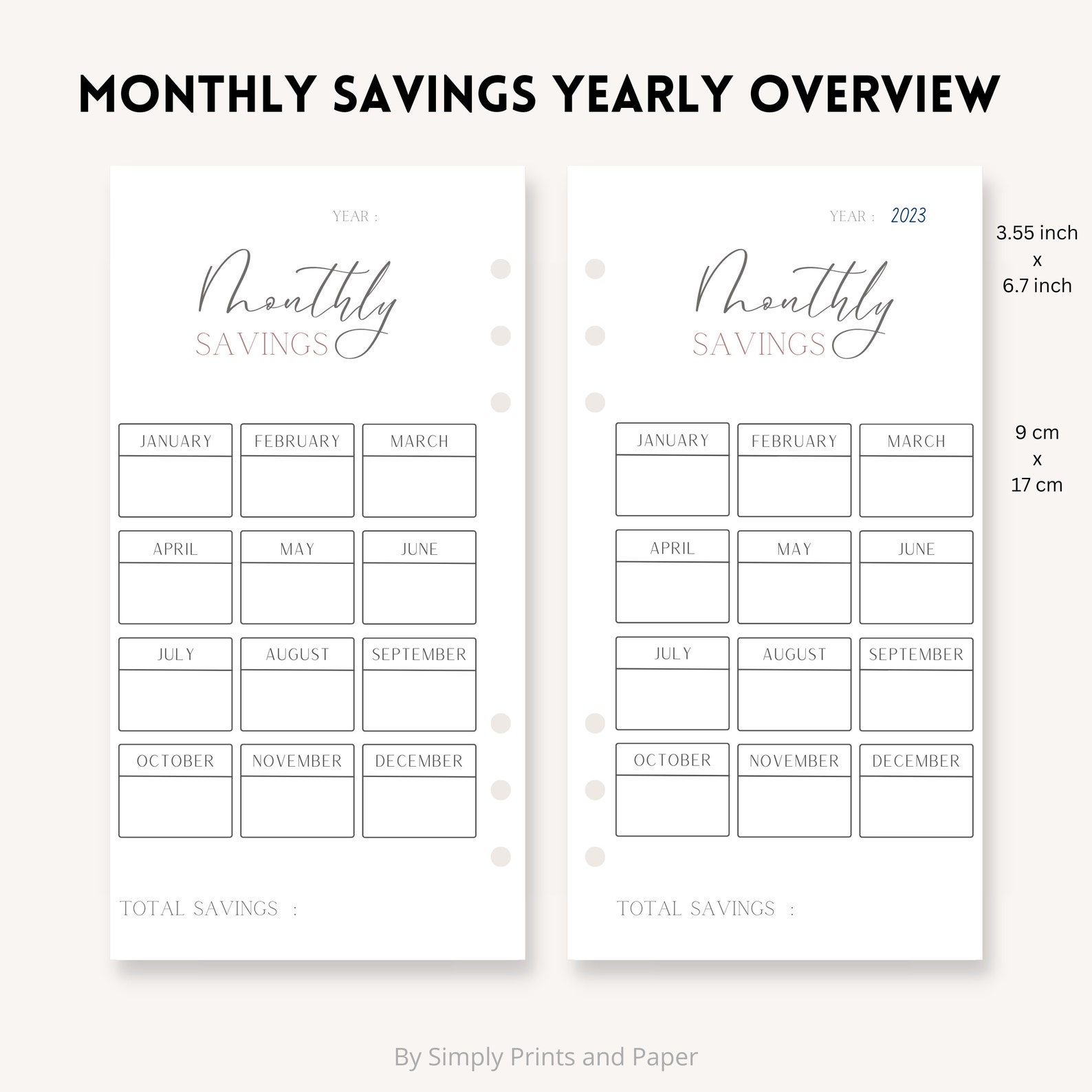 Savings Challenge Printable Mini Savings Challenge Bundle A6 Savings ...
