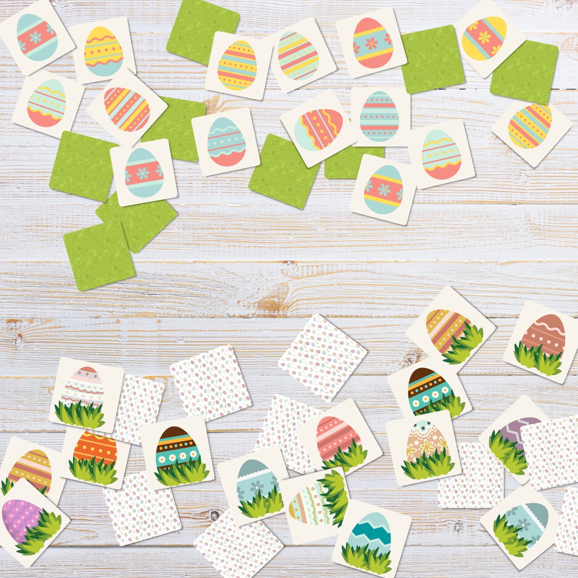 Easter Memory Game Printable Matching Card Game Activity for | Etsy