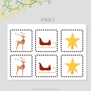 Christmas Memory Game Printable Christmas Matching Game Kids | Etsy