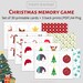 Christmas Memory Game, Printable Christmas Matching Game, Kids Memory ...