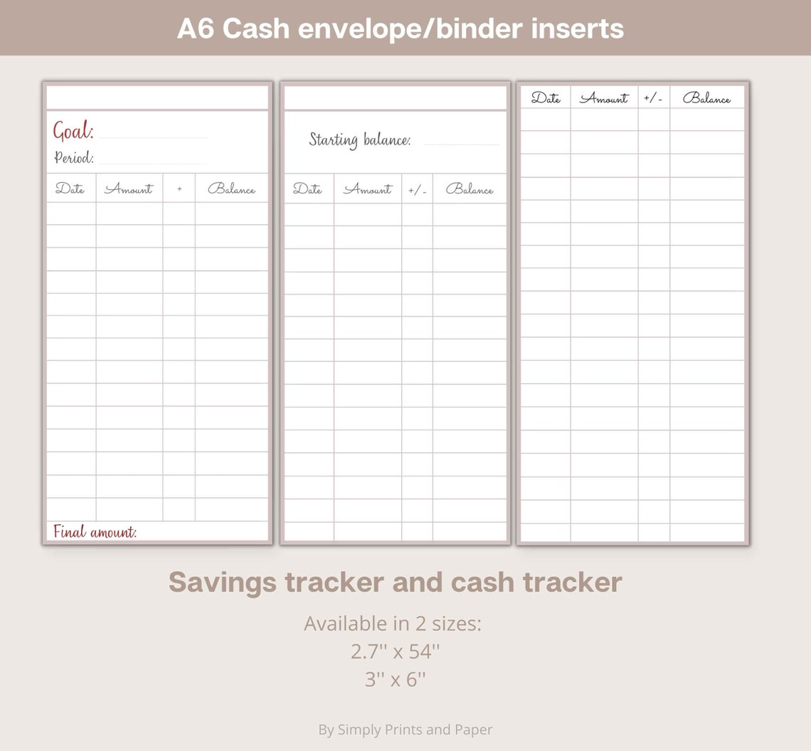 Simple Budget Planner Kit Printable Monthly Budget Planner Finance ...