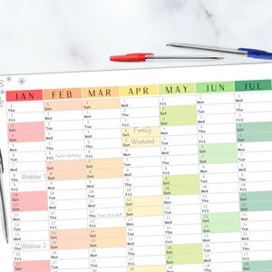 Wall Calendar Bundle Printable A1 A2 A3 | 2026, 2027 & Perpetual - Etsy
